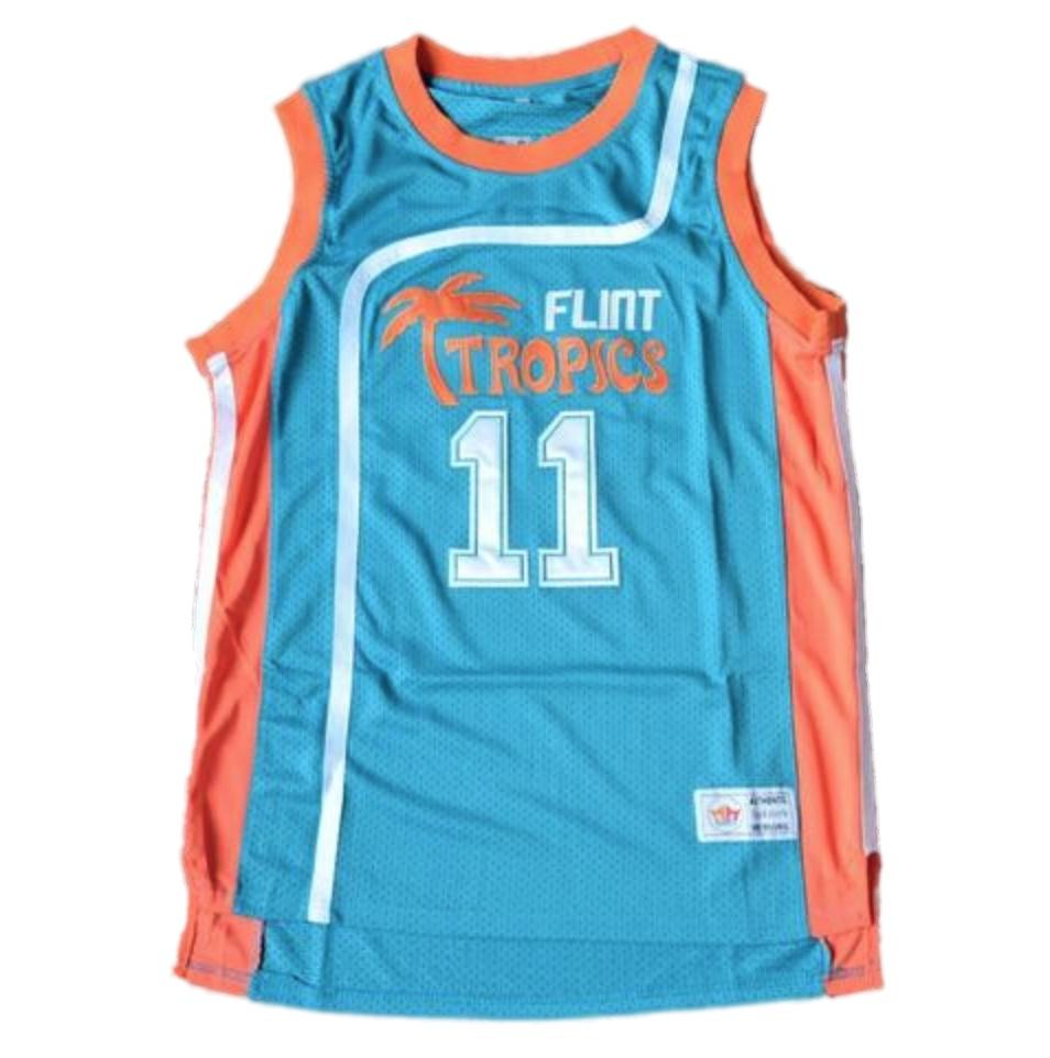 Flint Tropics Semi Pro Basketball Jersey White Green – Jersey Junkiez